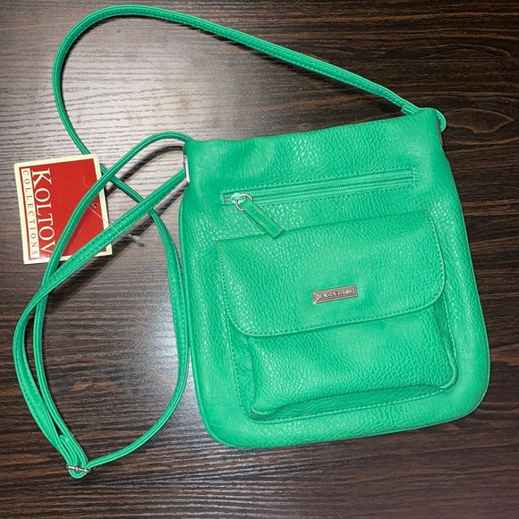 Koltov | Bags | Koltov Green Crossbodyshoulder Bag | Poshmark